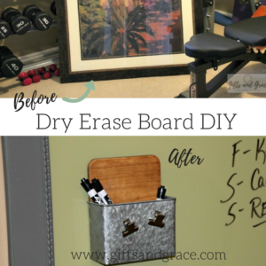 Dry Erase Board DIY From an Old Framed Print - Gifts and Grace